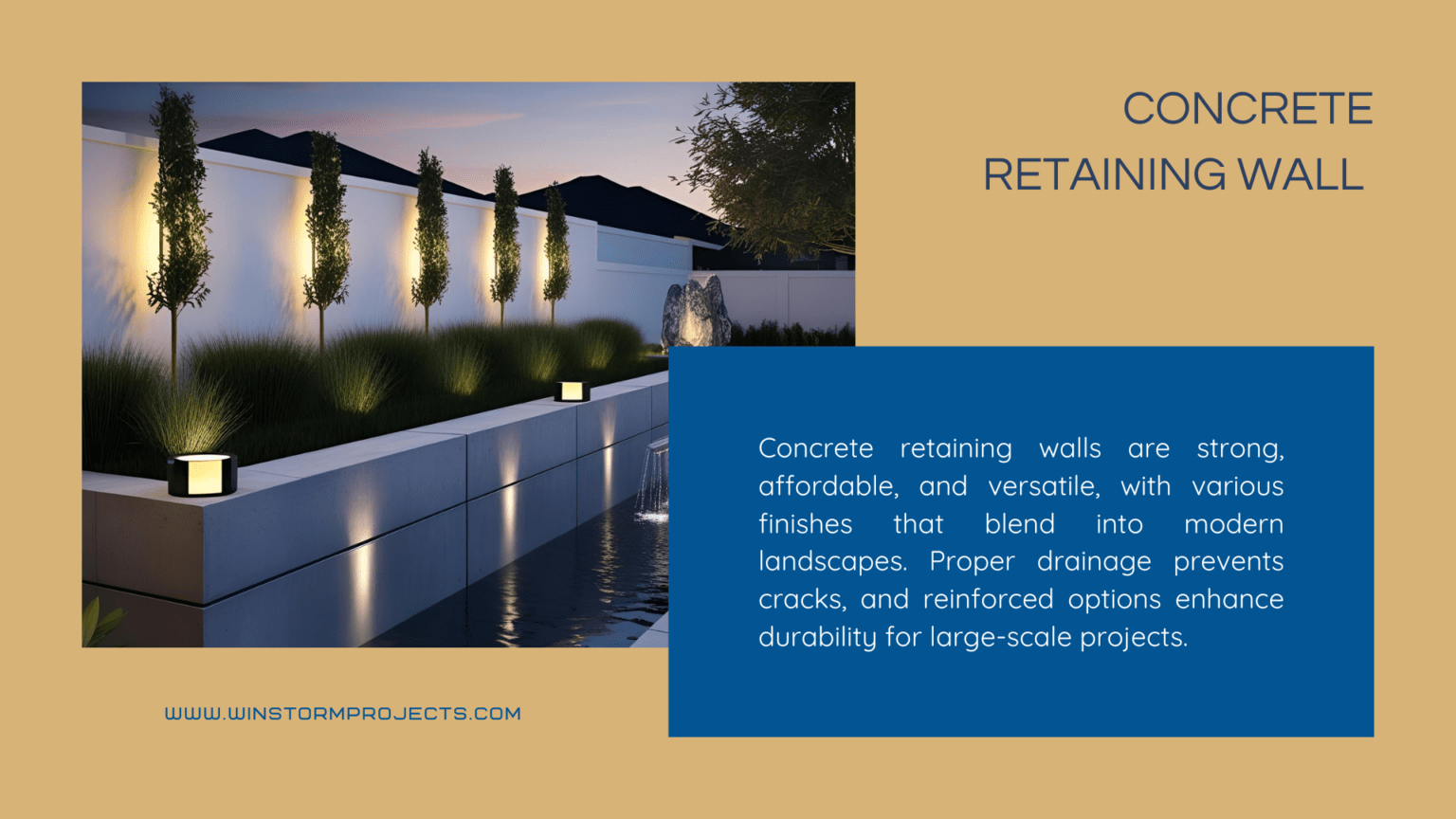 Best Retaining Wall Materials: Concrete vs. Stone vs. Timber