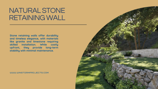 Best Retaining Wall Materials: Concrete vs. Stone vs. Timber