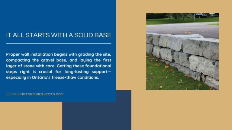 Armour Stone Retaining Wall: Bold, Durable & Built for Ontario ...